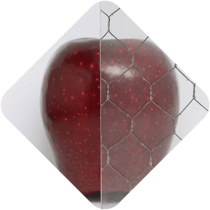 Clear Chicken Wire Glass | Olde Good Glass